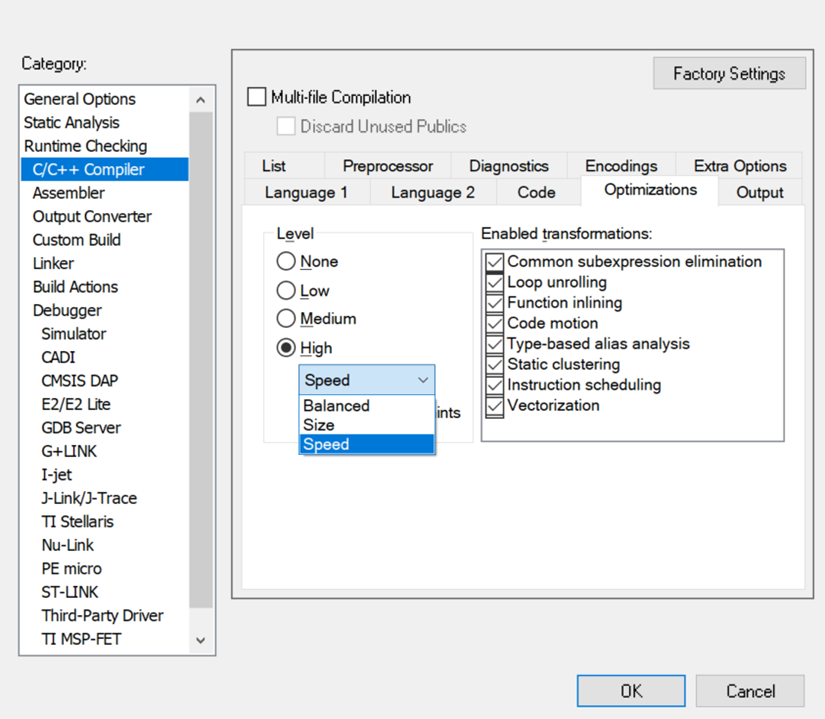 在IAR Embedded Workbench for Arm中使用Arm Cortex-R52 NEON